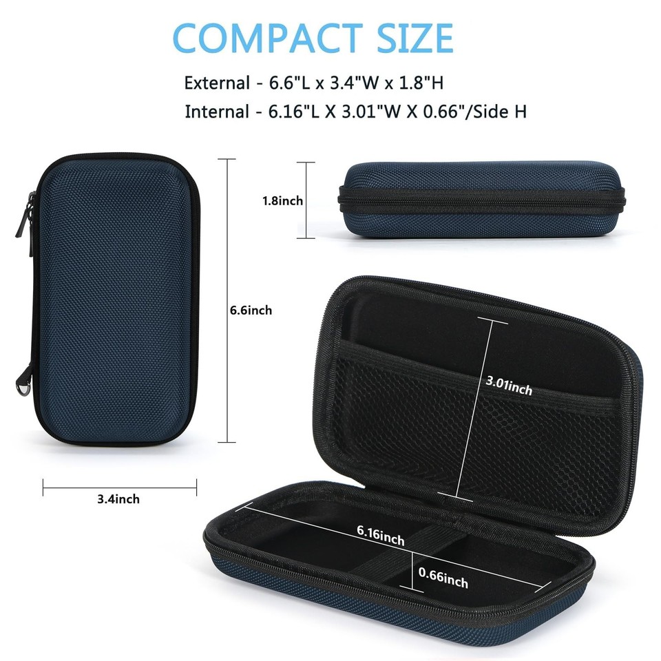 EVA Protective Case for Cables, Power Bank, Hard Drive, Phone, Battery ...