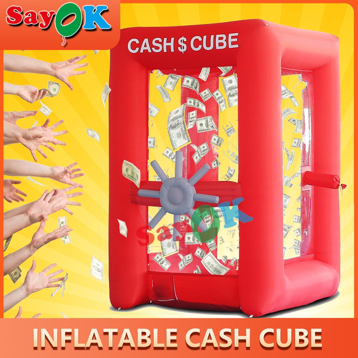 Inflatable Cash Cube Booth for Business Advertising Event Money Grab ...