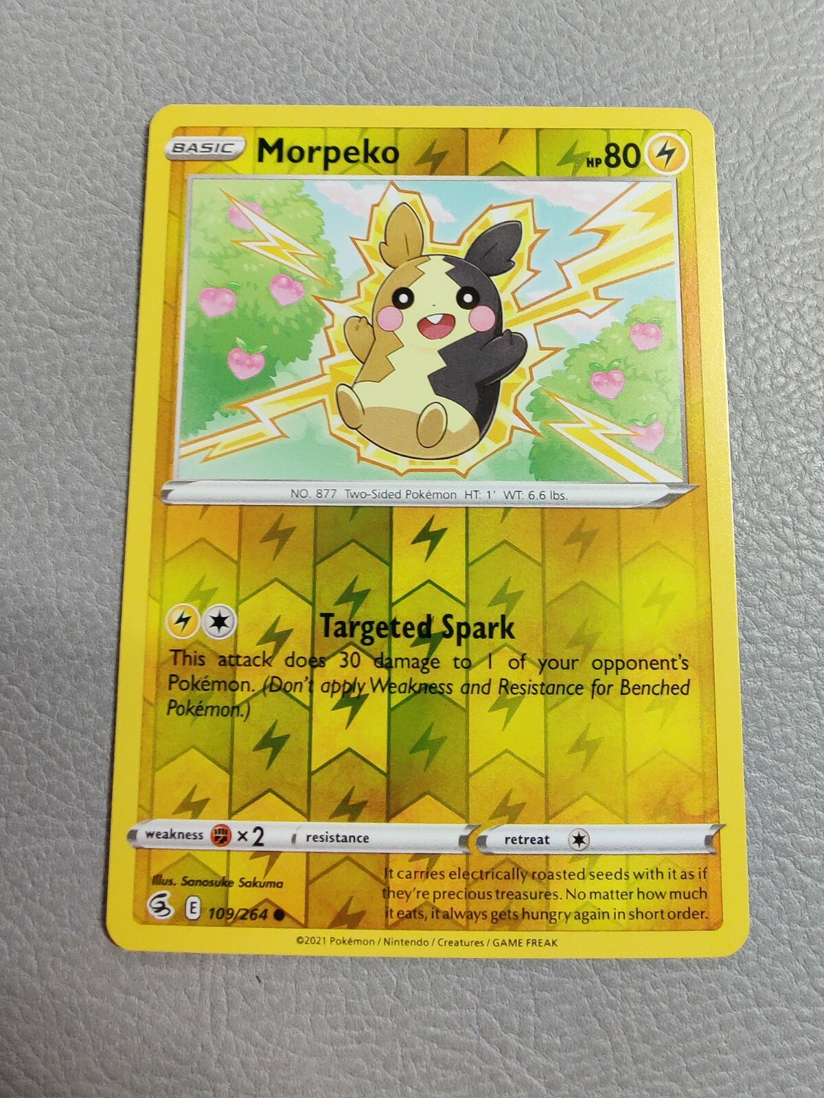 Morpeko | Reverse Holo | MINT | SWSH Fusion Strike 109/264 | Pokemon | eBay