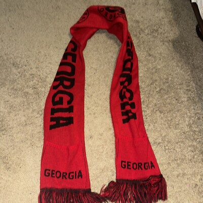 Red And black georgia Hoodie Scarf With Pockets | eBay
