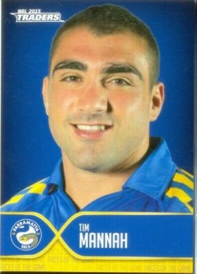 2015 NRL Traders Faces of the game 26/48 Tim Mannah - Parramatta Eels ...
