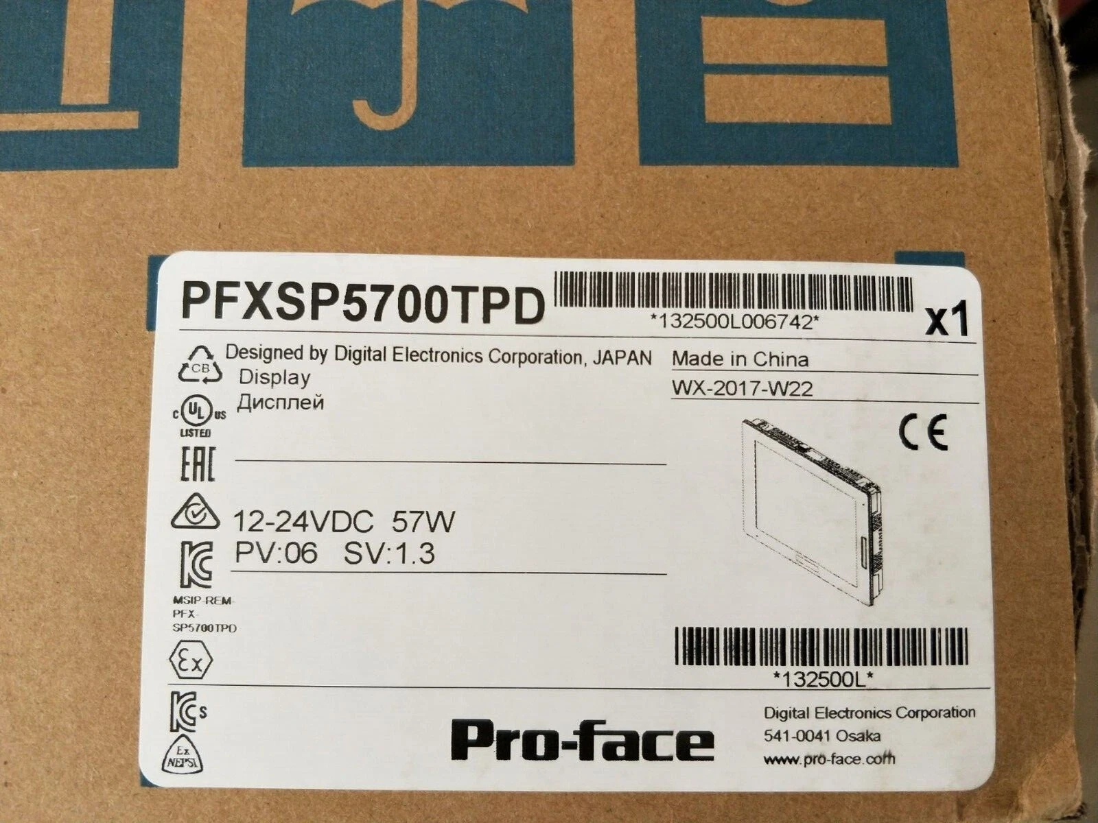 1PC Pro-face PFXSP5700TPD Touch Screen New In Box Expedited Shipping | eBay