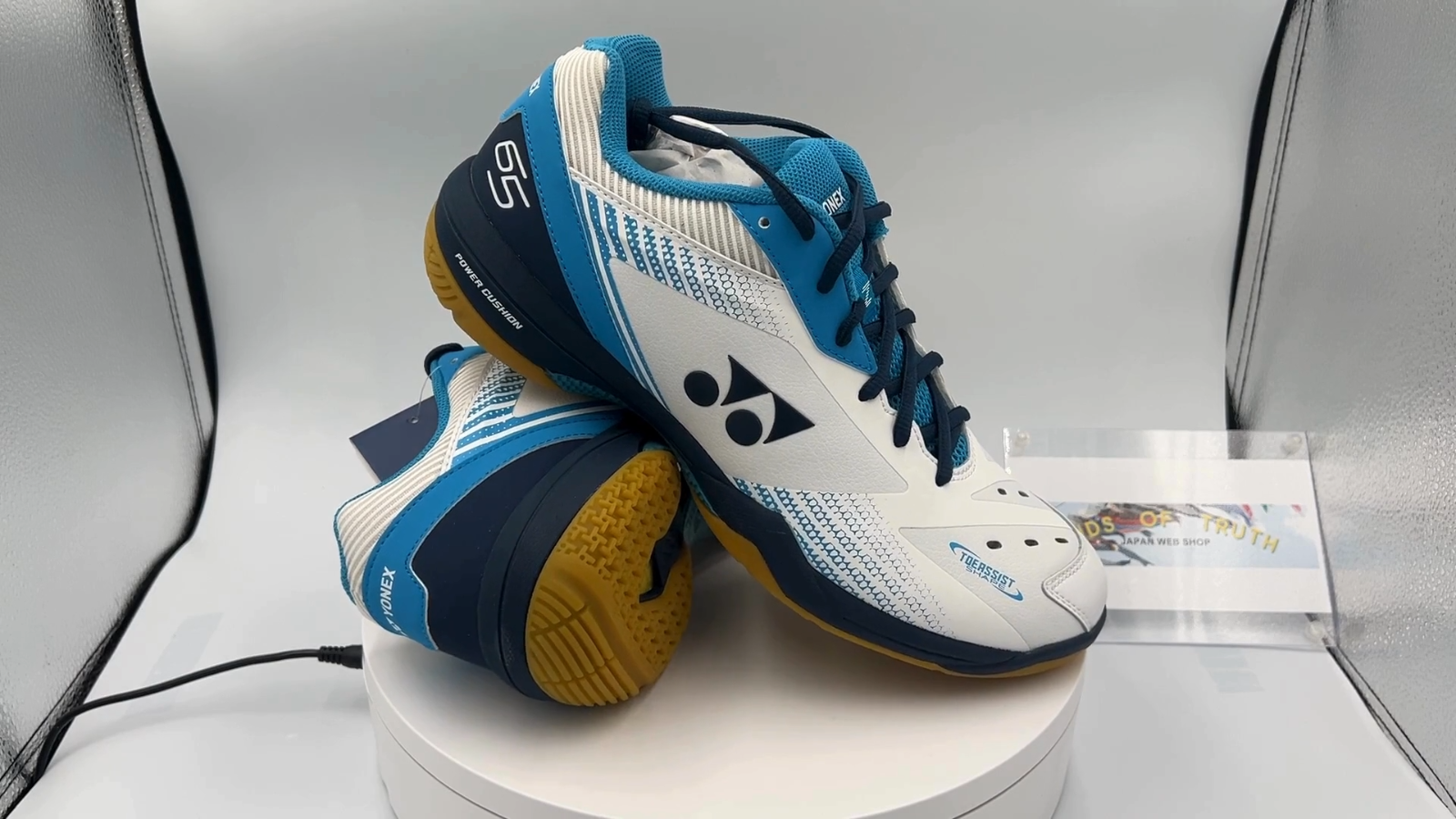 YONEX Badminton Shoes POWER CUSHION 65Z SHB65Z3 725 White / Ocean Blue ...
