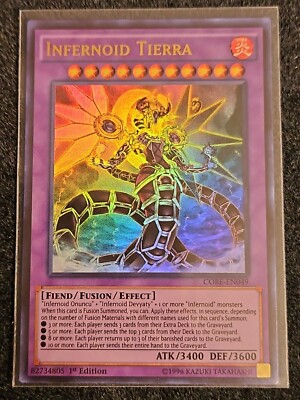 Yugioh Infernoid Tierra CORE-EN049 Ultra Rare 1st Ed NM | eBay
