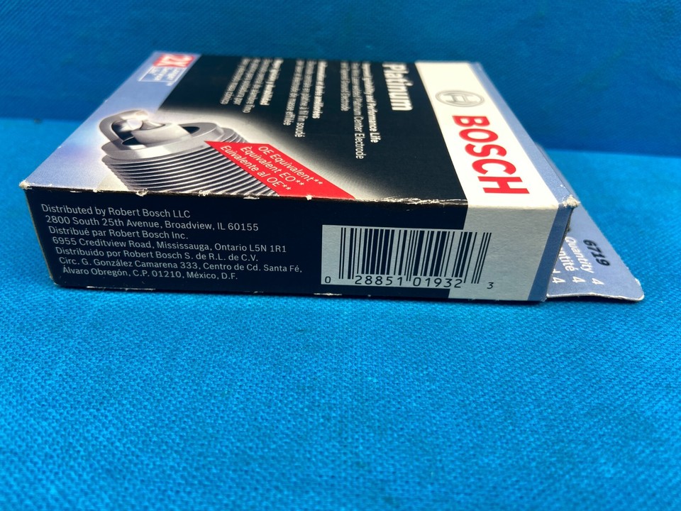 Lot of 4x Bosch 6719 Replacement Platinum Spark Plugs | eBay