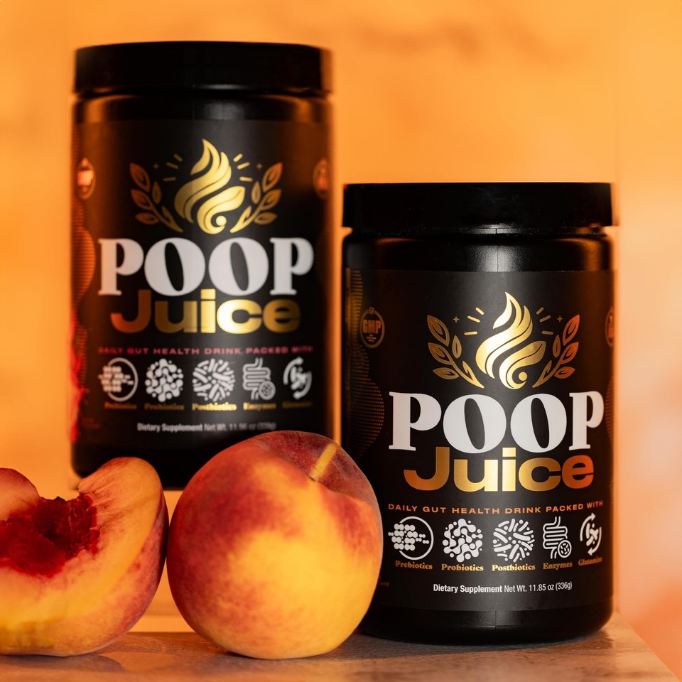 Poop Juice 5-in-1 Prebiotic Probiotic Postbiotic Digestive Enzymes ...