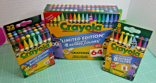 2025 Crayola Limited Edition Crayons 8 Retired Colors 8pk, 32pk, 64pk ...