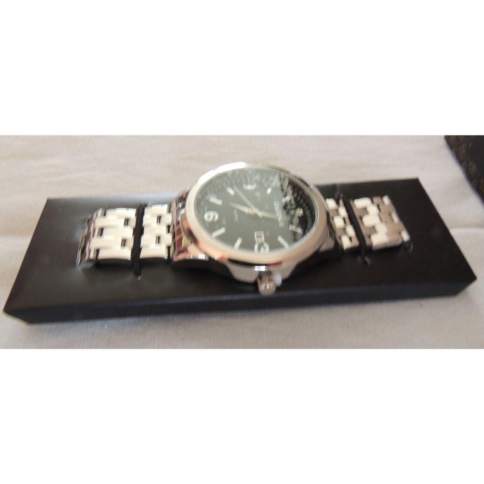 Avon Men's Elgin II Watch Stainless Steel Silvertone | eBay