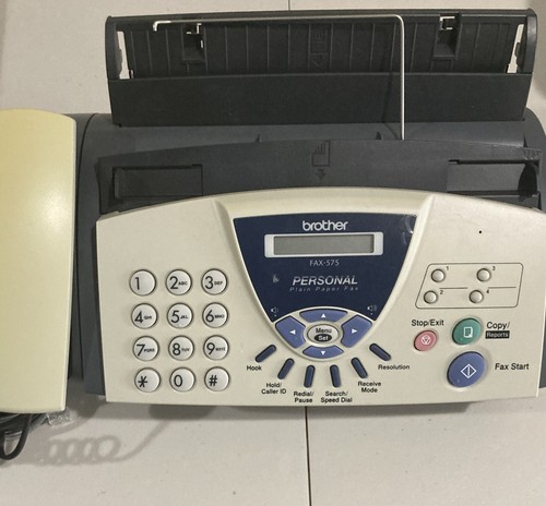 Brother Fax-575 Fax Machine Powers On CLEAN Untested Parts Repair ...