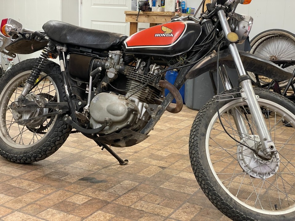 1975 Honda XL250 XL 250 Motosport OEM Frame Cover Tool Tray HM 329 72 ...
