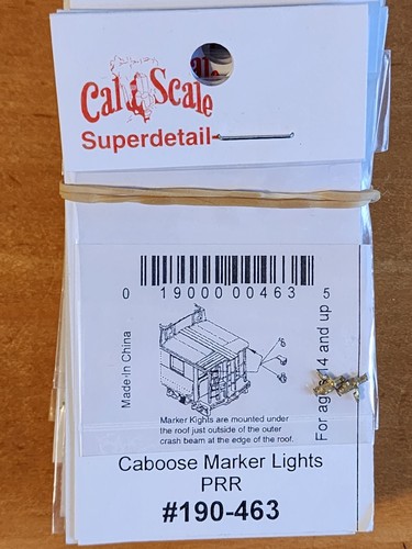 Pennsylvania RR Caboose Marker Lights Brass Casting 1 Pair Cal Scale ...