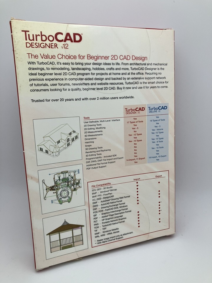 TurboCAD Designer V12 Windows 2D Drafting & Design NEW SEALED | eBay