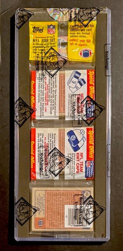 1985 Topps Football Rack Pack SF 49ers BBCE Sealed Joe Montana & Ronnie ...