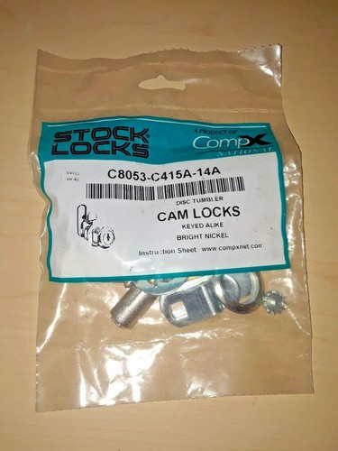 CompX Stock Locks C8053-XXX-14A Standard Keyed Cam Lock | eBay