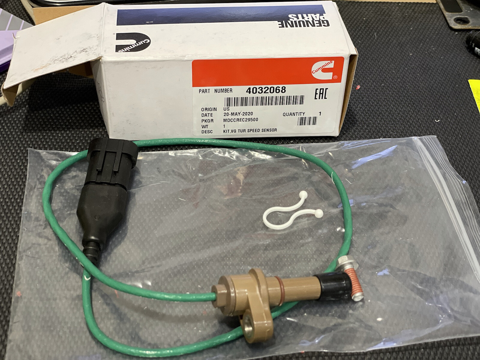 Cummins VG Turbo Speed Sensor Kit 4032068 for sale online | eBay