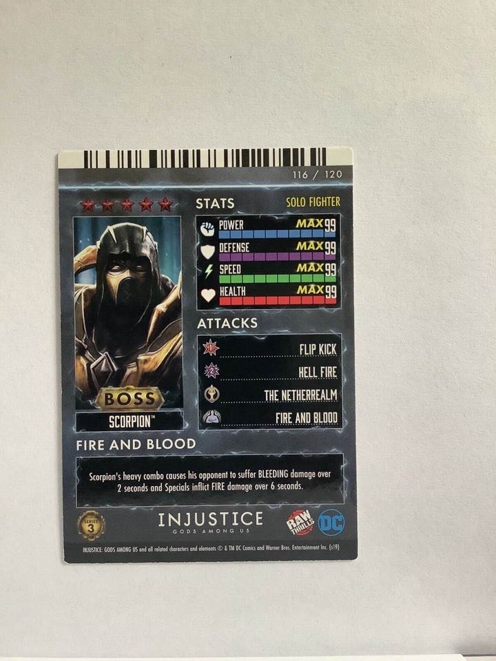 DC Injustice Gods Among Us Arcade Cards Series 3 - Non-Foil | eBay