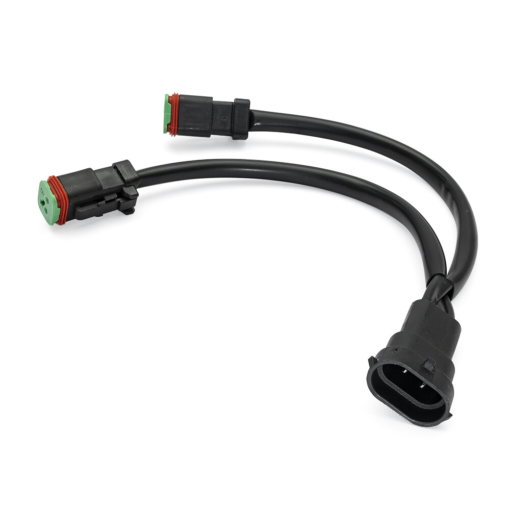 H11 to Deutsch DT DTP Y-shape Splitter Adapter Wiring Harness for LED ...