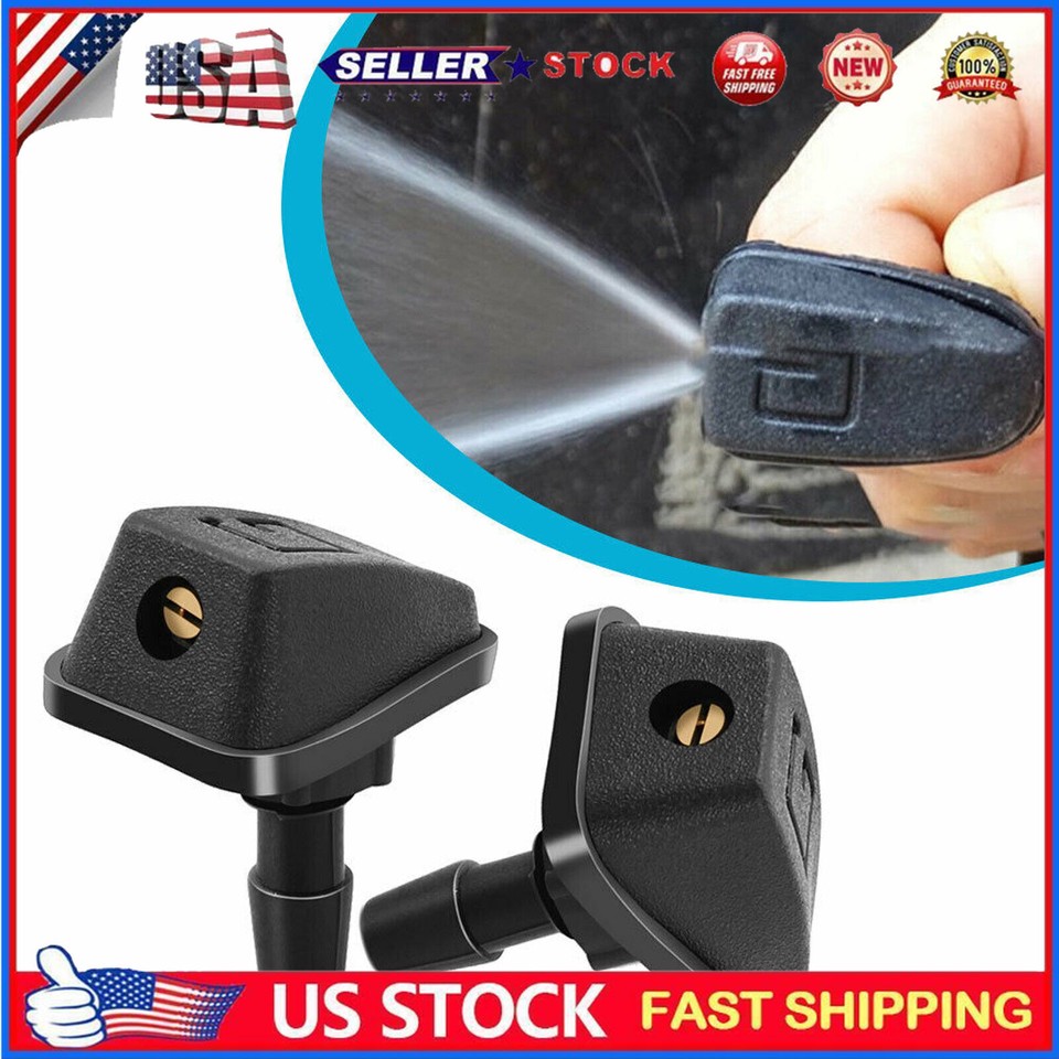 2pcs Car Windscreen Washer Fan-shaped Mist Water Spray Jets Nozzles ...