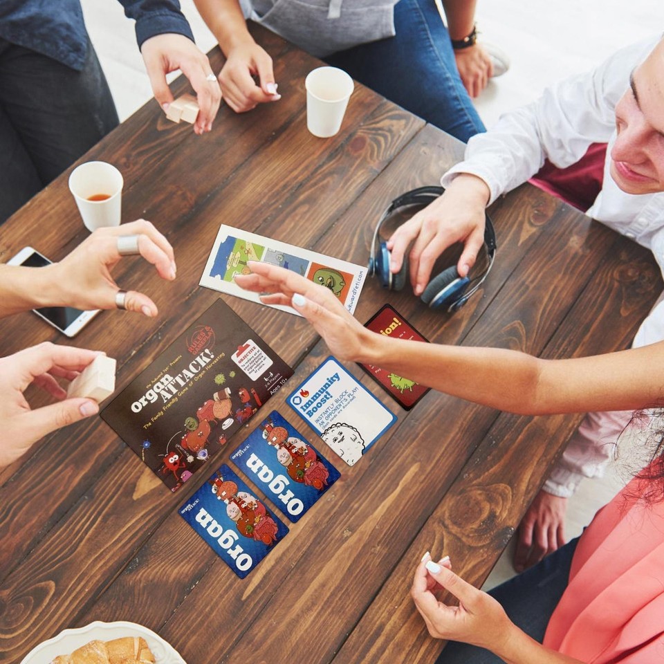 Human Organ Attack Card Game Family Friendly Board Game Organ ...