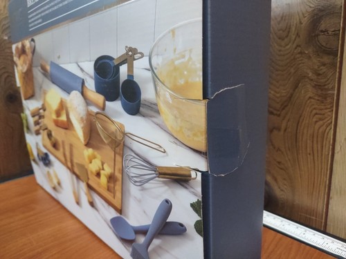 Cook with Color NEW 20 Piece Bread And Board Baking Set Blue Bamboo | eBay