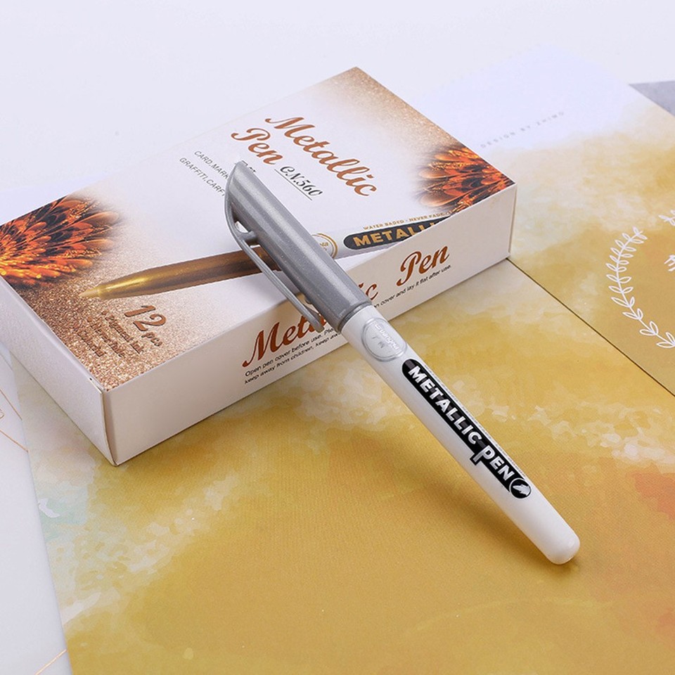 0.7mm EF Tip Epoxy Resin Acrylic Paint Highlight Pen Metallic Permanent ...