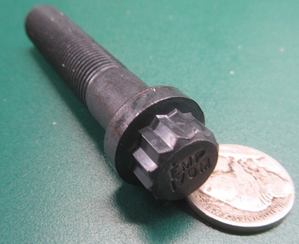 12 Point Flanged, Ferry Bolt, Steel, PT, 1/2"-20 x 2 1/2" Length, 10 ...