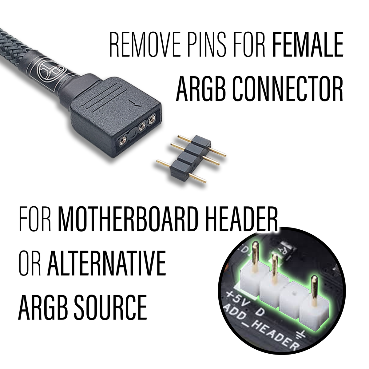 4 Pin To 3 Pin Rgb Adapter Corsair LED RGB 4 Pin To 5v RGB 3 Pin Male ...