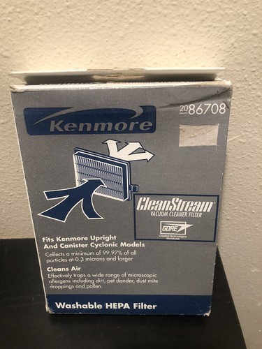OEM Kenmore 86708 Clean Stream Washable Vacuum Cleaner HEPA Filter ...
