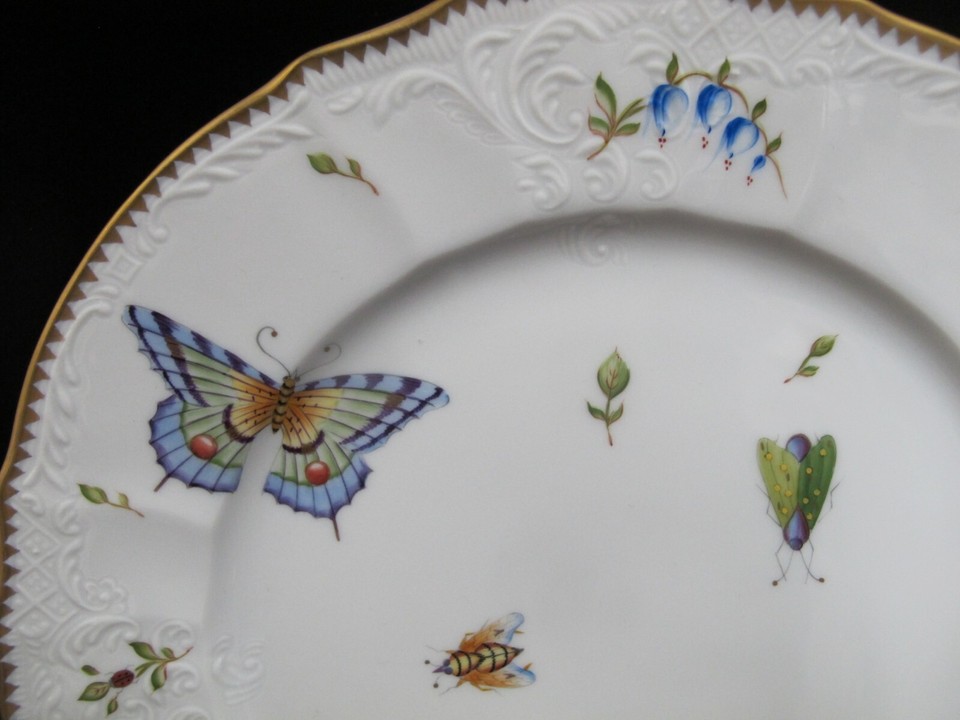 ANNA WEATHERLEY Spring in Budapest BUTTERFLY 24k Accent 10 5/8" Dinner ...