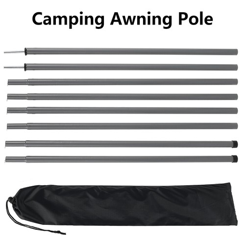 8Pcs Tent Poles Adjustable Retractable Tent Poles Heavy-Duty ...