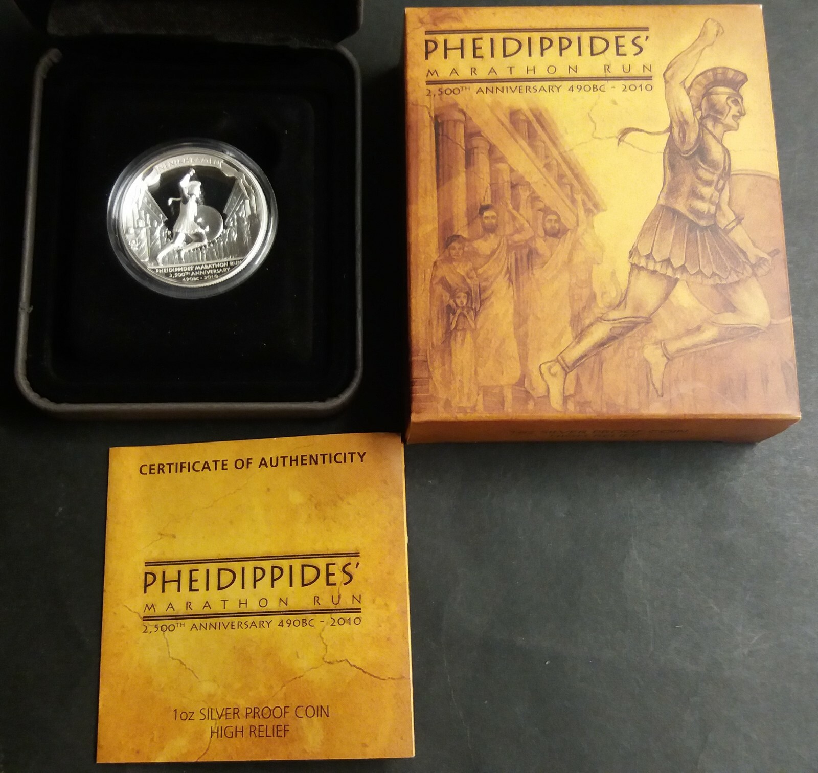 "PHEIDIPPIDES MARATHON RUN" SILVER PROOF COIN TUVALU 2010 | eBay