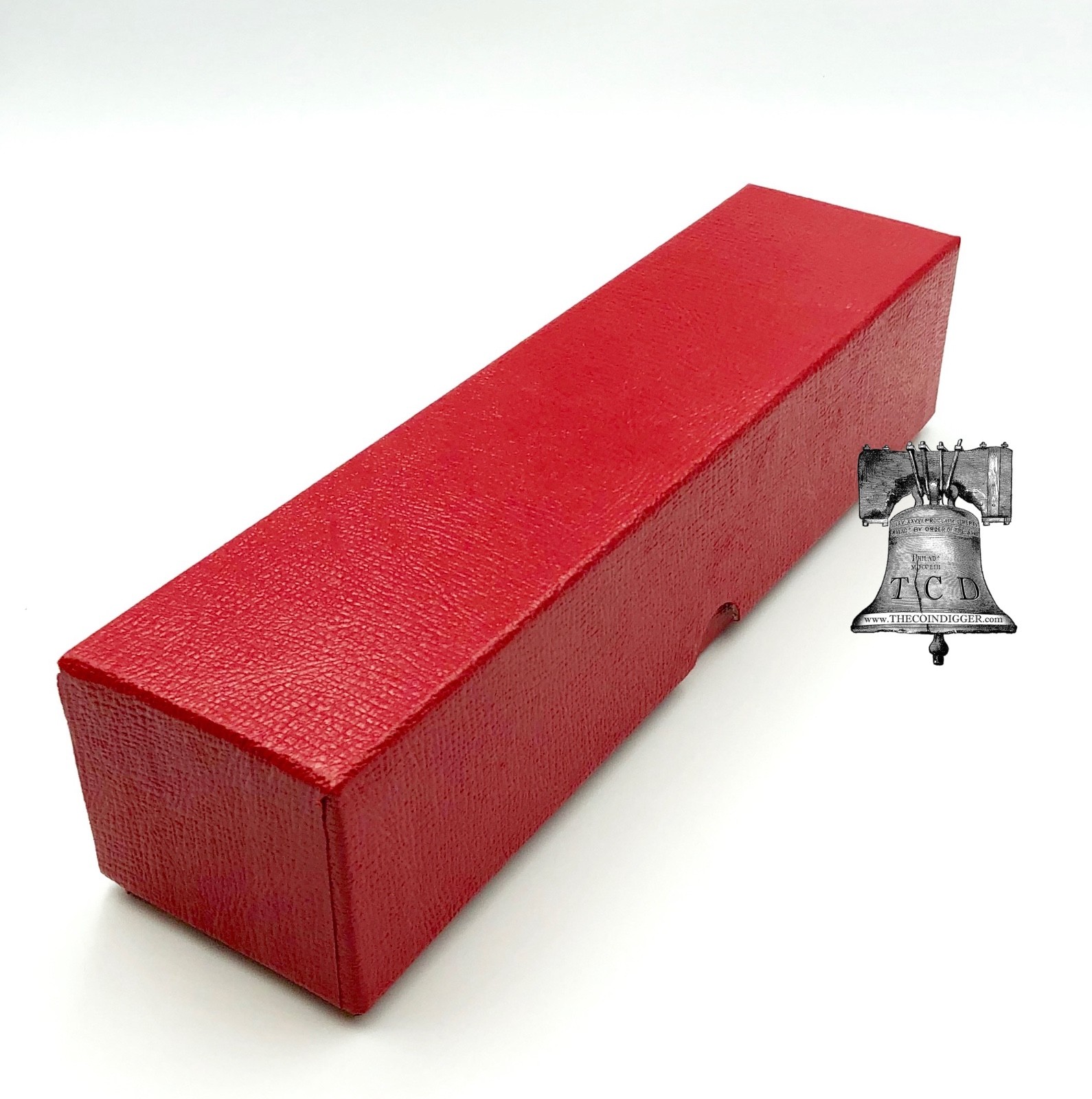 4 Coin Holder Storage Box Red 9x2x2 SINGLE ROW for 2x2 Flip Snap Case ...