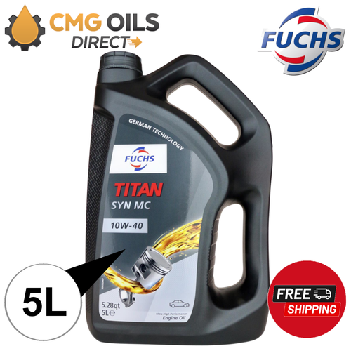 FUCHS TITAN SYN MC 10w-40 SEMI-SYNTHETIC ENGINE OIL 10W40 ACEA A3/B4 ...