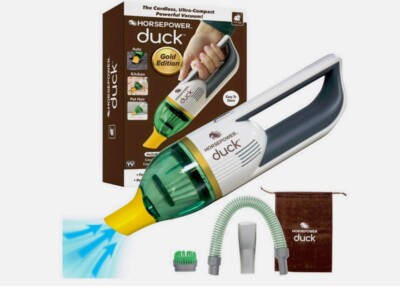 Horsepower Duck Vacuum Rechargeable Handheld Vacuum with Accessories ...