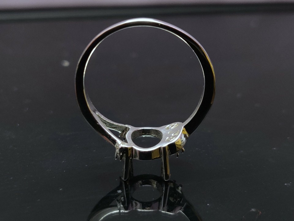 9x11 mm Oval Ring Setting Sterling Silver Semi Mount Ring Blanks Ring ...