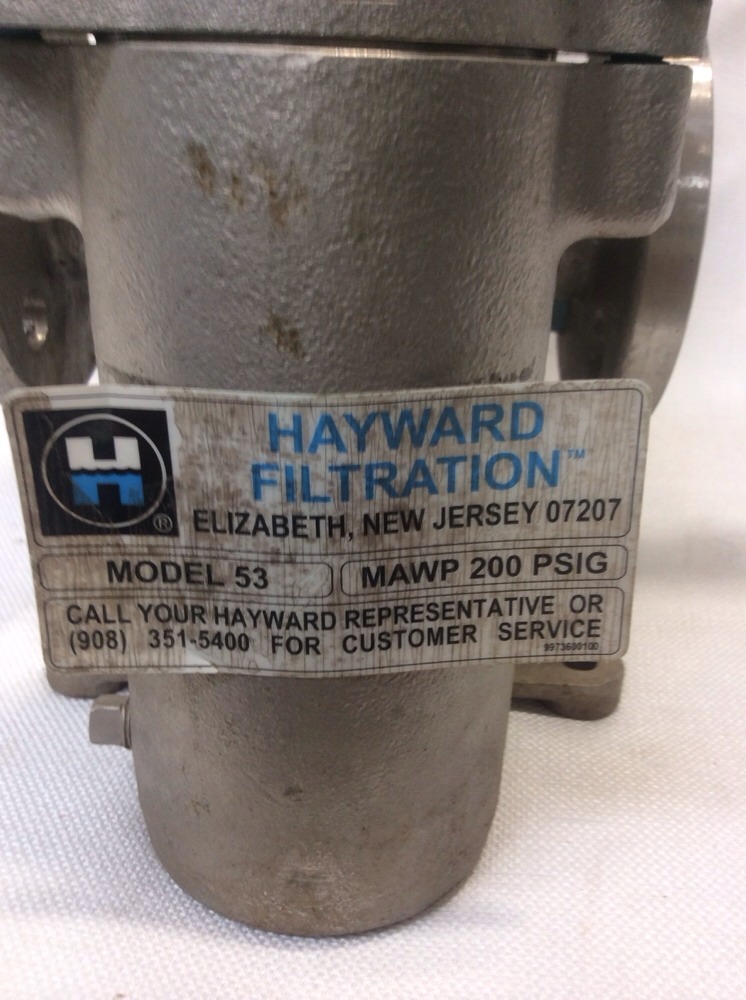 Hayward Industrial Filtration Duplex Pipe Strainer Model 53 Pump Filter ...