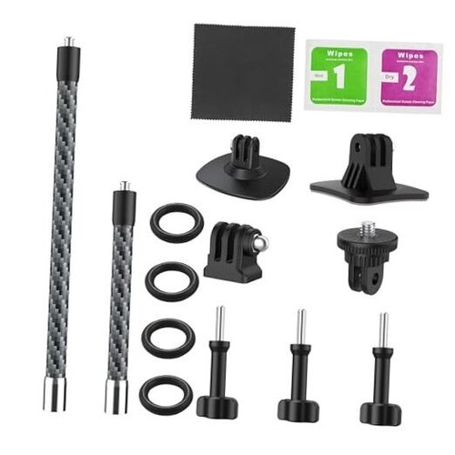 All Metal Pole Mount Helmet Stick Extension Arm Carbon Fiber Extension ...