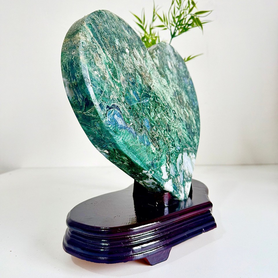 11.81LB Natural Water Grass Agate Crystal Products Love Polishing ...