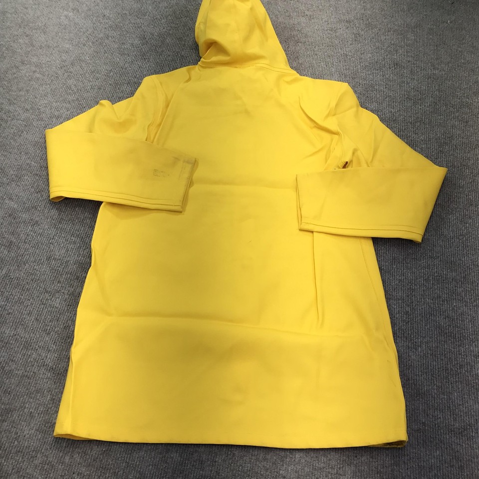 Stutterheim Swedish Jacket Mens Small Yellow Hooded Waterproof Raincoat ...