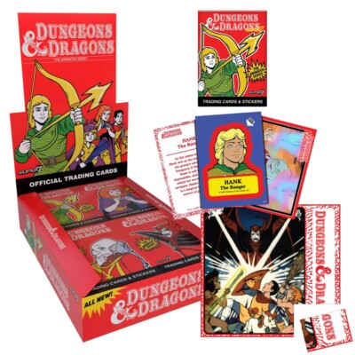 Dungeons and Dragons Wax Pack Trading Cards - Animated Series Hasbro ...