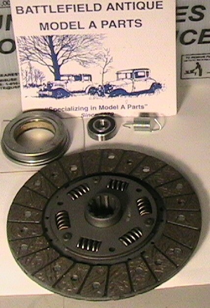 1928-1931 Model A Ford Clutch Disc, Throw-out and Pilot Bearing and Hub ...