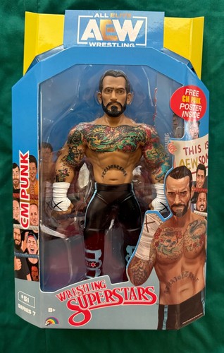 AEW Unmatched 7 CM Punk LJN style figure new in box | eBay