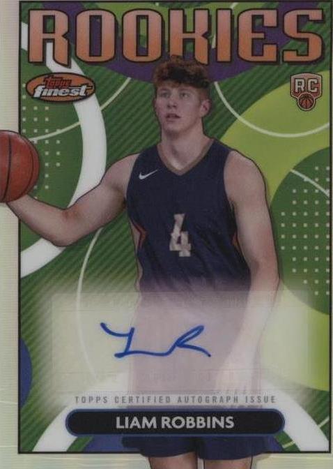 2023-24 Topps Finest - Rookie Finest Autographs Liam Robbins #RFA-LR ...
