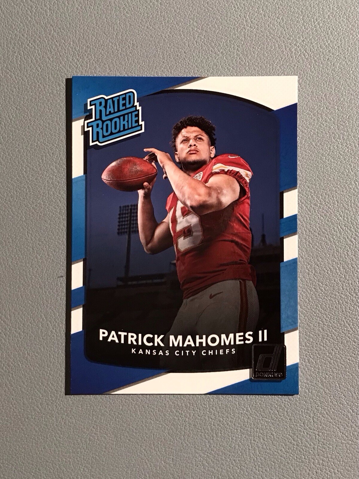 2017 Panini Donruss Patrick Mahomes II Rated Rookie Football Card #327 ...