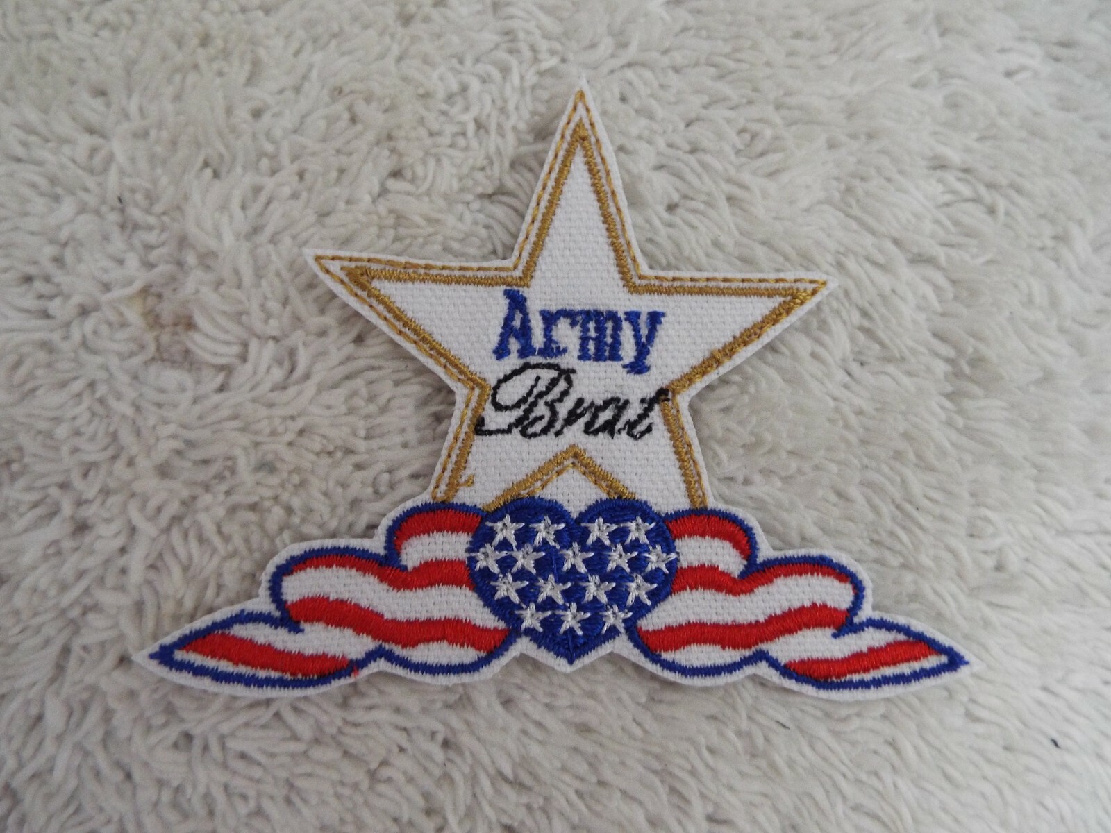 ARMY Brat 3-1/2" Embroidery Iron-on Patch (E28) | eBay