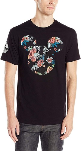 Neff Boy's Astro Floral Mickey Mouse Prime T-Shirt Youth Tee Black ...