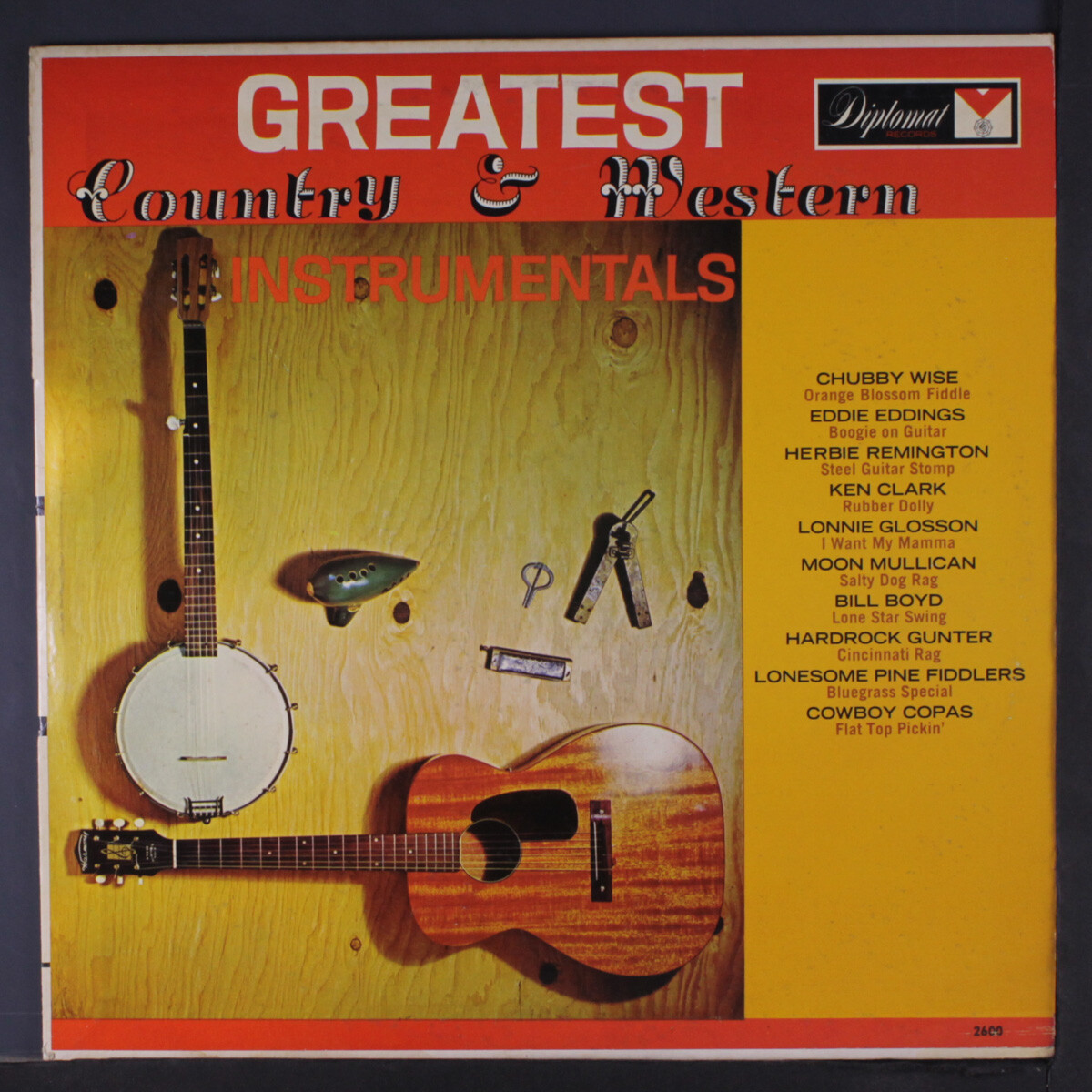 VARIOUS: greatest country & western instrumentals DIPLOMAT 12" LP 33 ...