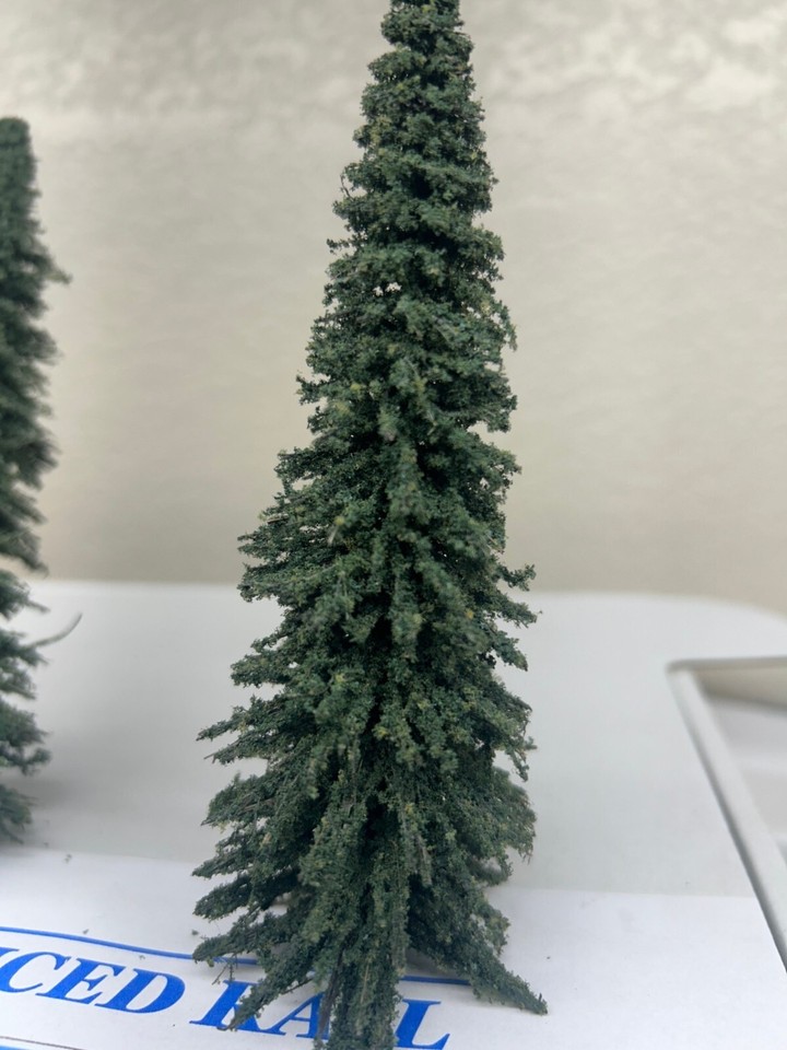 PINE TREES REALISTIC HANDMADE 7 inch TREES pack of 2 HO or N Scale ...