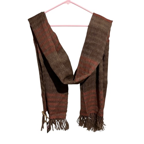 Living Threads NWT Ketzah Multicolor Handmade Woven Boho Scarf Wrap ...