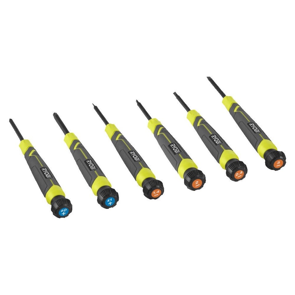Ryobi 6pc Precision Screwdriver Set RHSDSPC6 | eBay UK